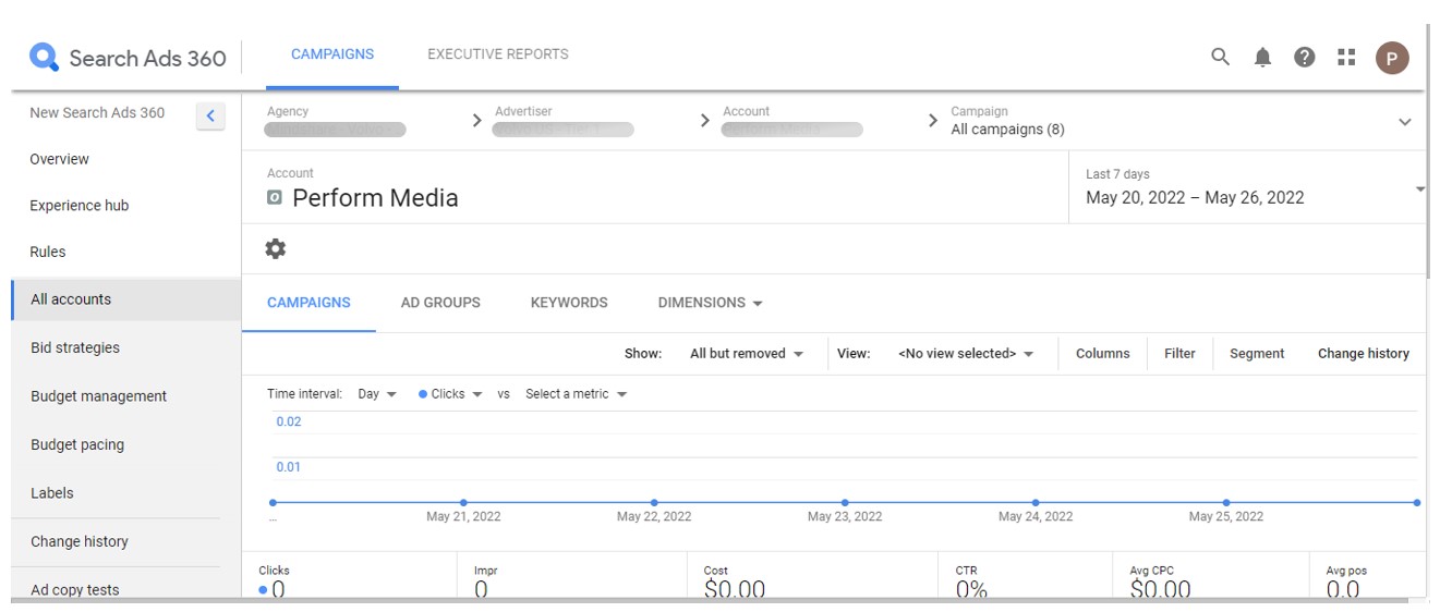 Conversion Tracking Via SA360 Perform Media