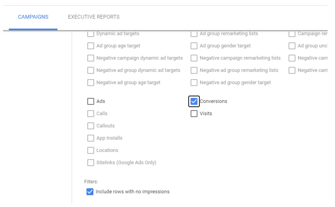 Conversion Tracking Via SA360 Perform Media