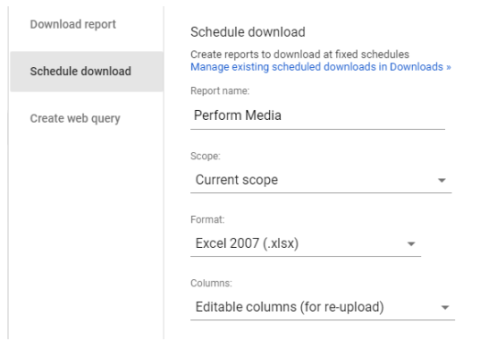 Generating and Scheduling a SA360 Conversion Report - Perform Media